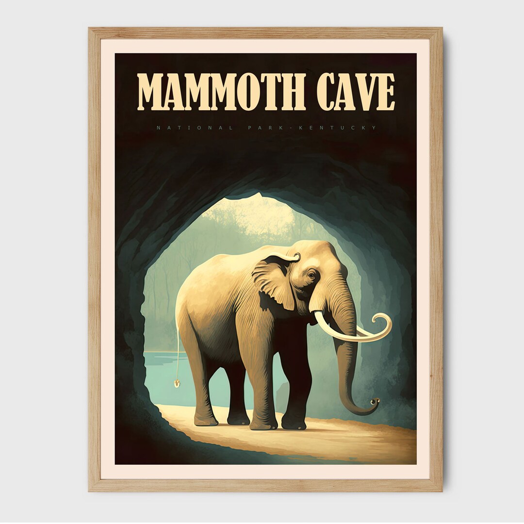 Mammoth Cave National Park Trendy Poster Print Art Us National Park ...