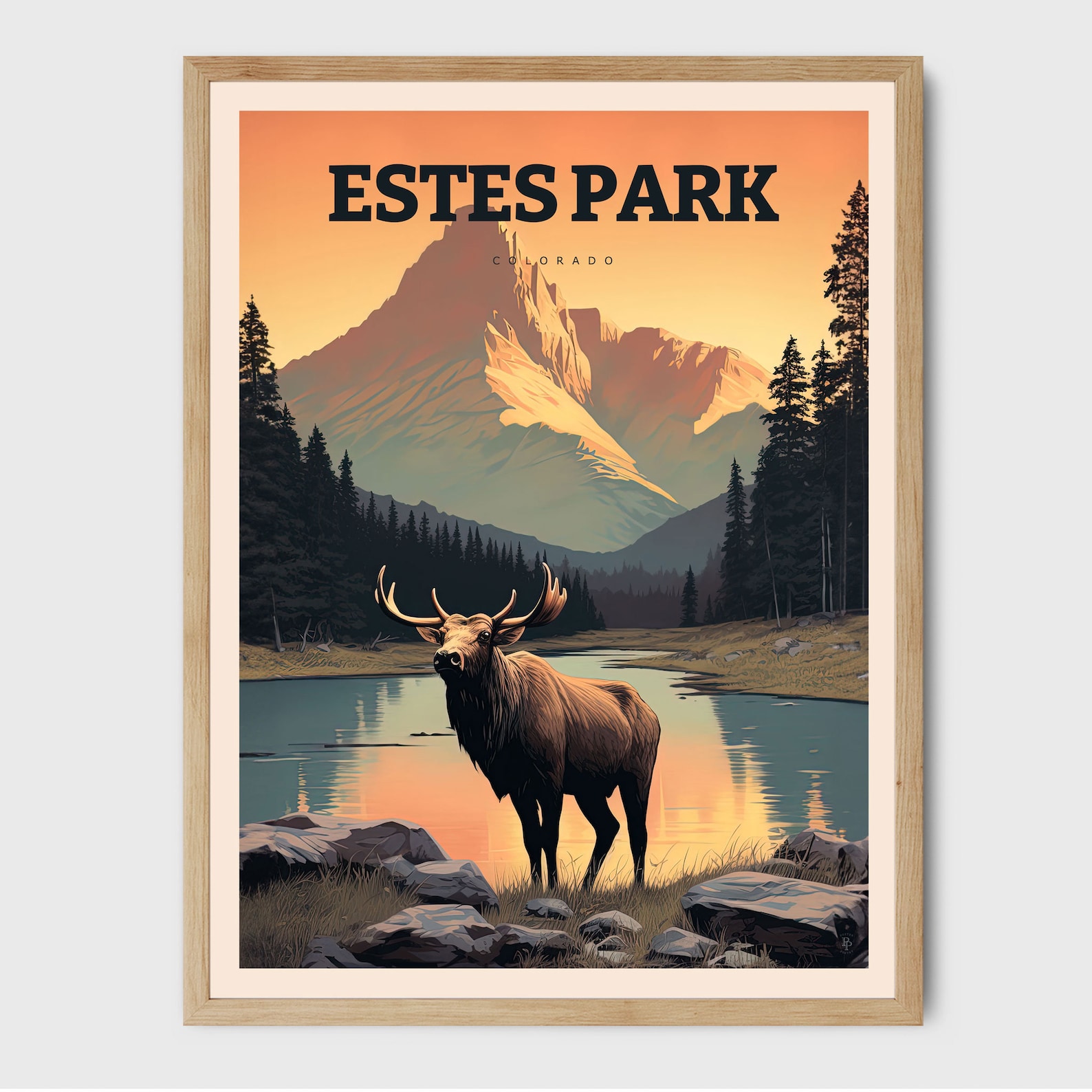 Estes Park Colorado Vintage National Park Poster Print Retro Gift for ...