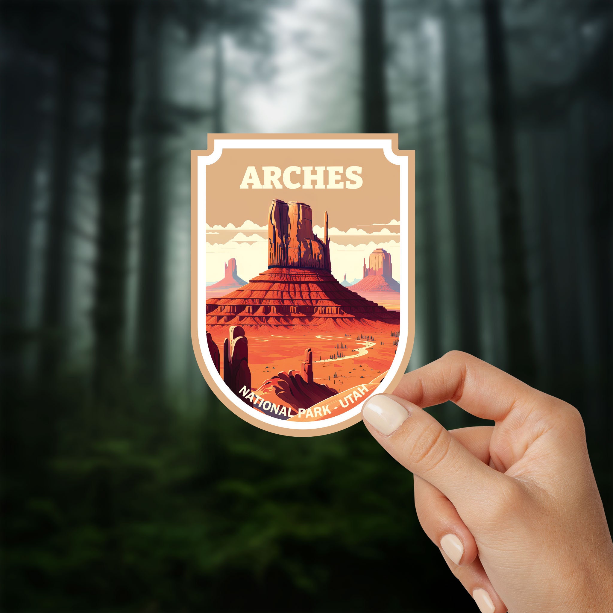 Arches Utah National Park Sticker Outdoor Sticker National - Etsy