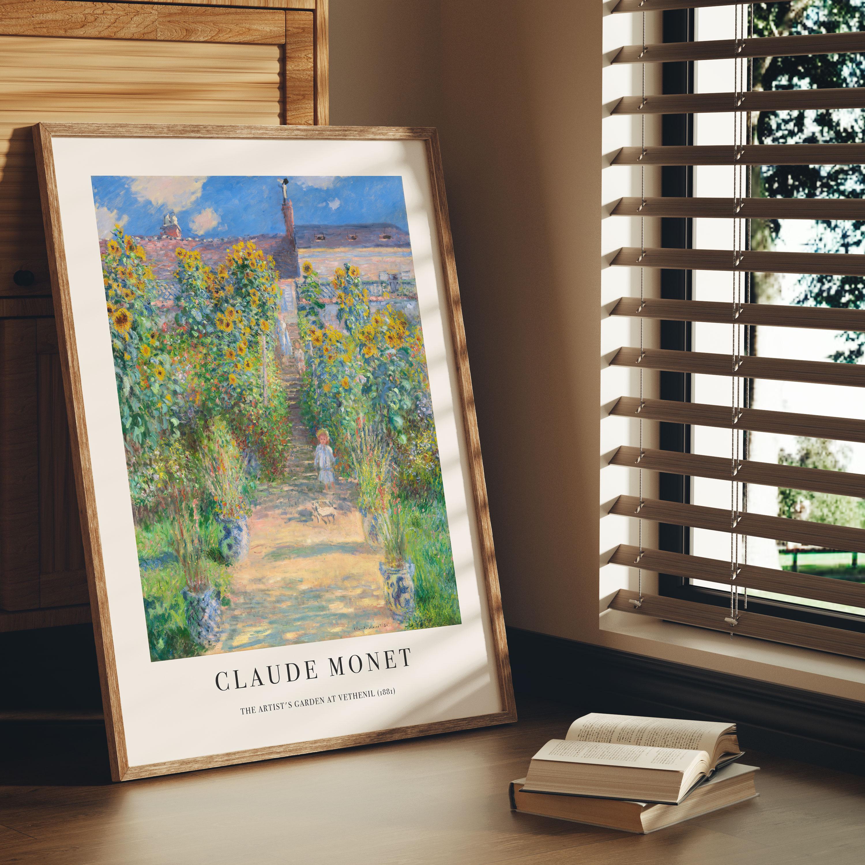 Claude Monet Vintage Poster, the Artist’s Garden Monet Print, Seaside ...