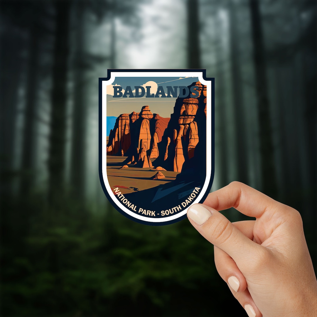 Badlands National Park Sticker South Dakota Outdoor Sticker National ...