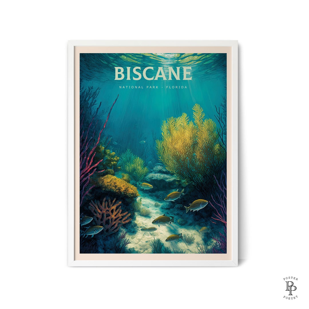 Biscayne National Park Poster Print Travel Memory Gift - Etsy