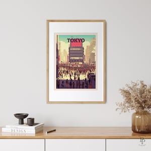 Tokyo Shibuya Crossing Travel Print, Japan Art Print, Travel Poster ...