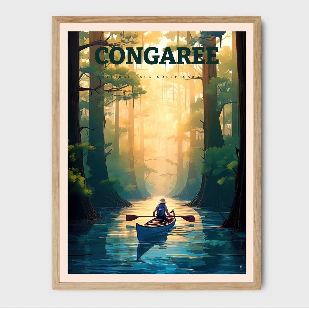 Congaree National Park Print, South Carolina Travel Poster - Etsy