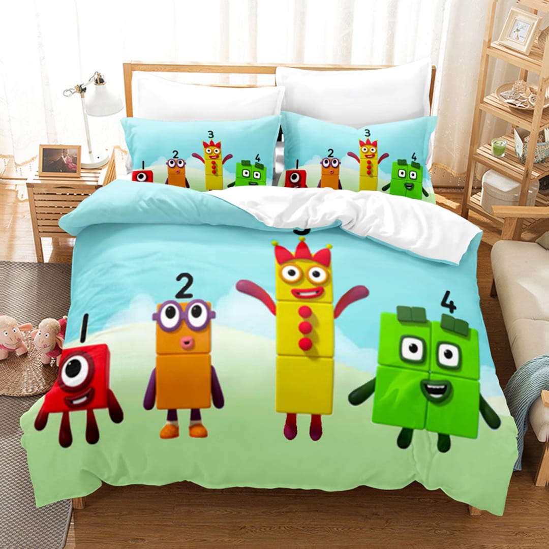 Numberblocks Bedding Set for Boys Home Decor Twin Queen King - Etsy UK