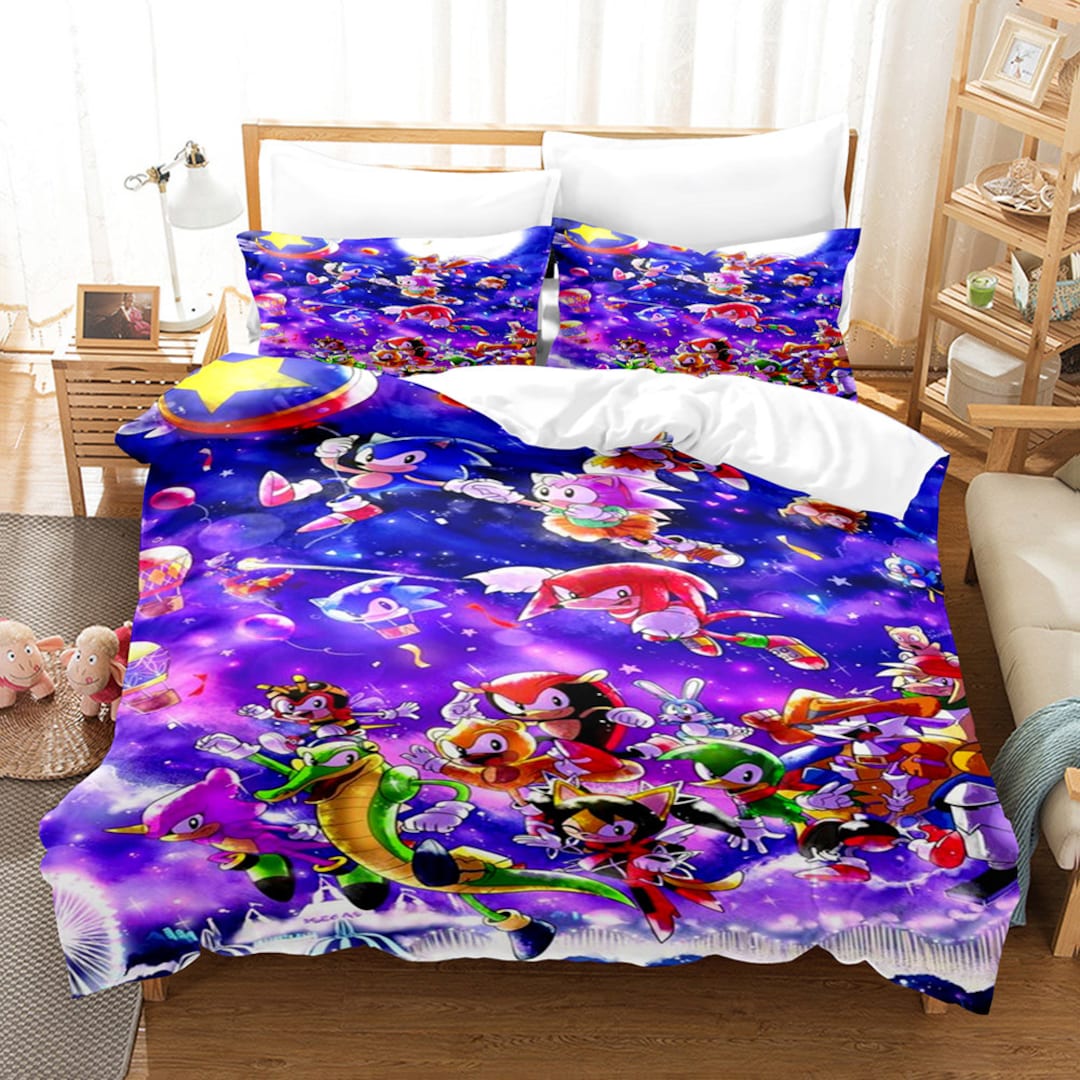 Sonic the Hedgehog Movie Bedding Set for Boys Home Decor Twin - Etsy