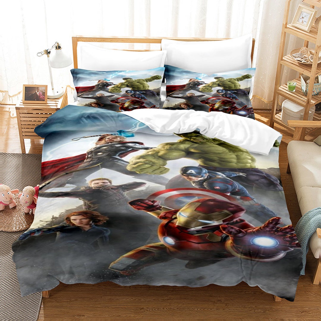 Avengers Superhero Bedding Set for Boys Home Decor Twin - Etsy