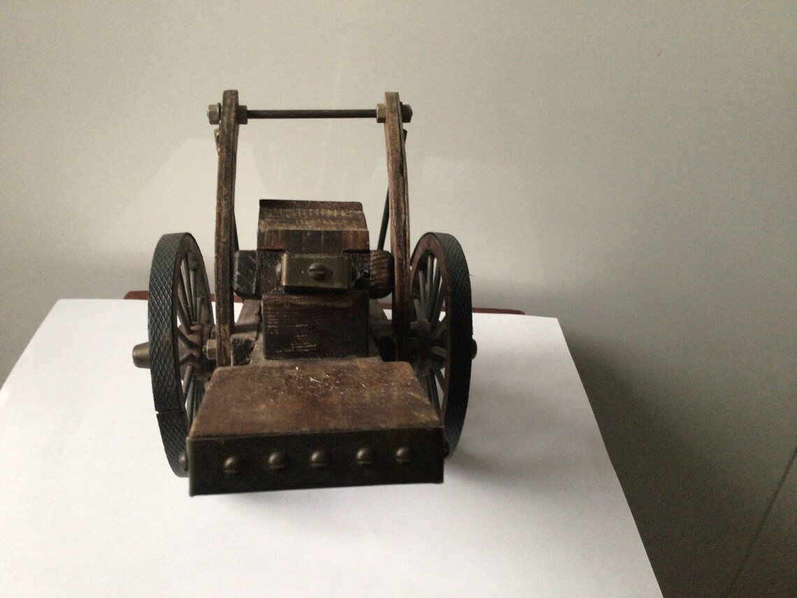 Brass and Wood Canon 1900s - Etsy