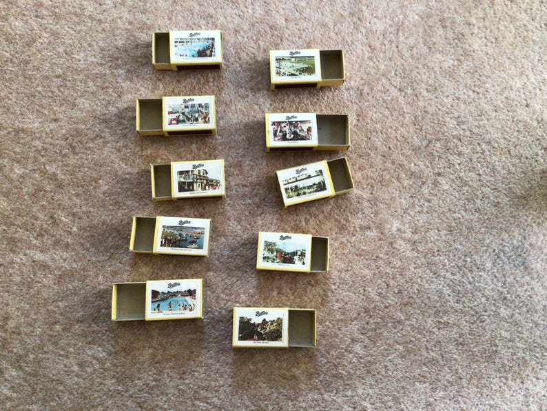 Set of 10 Empty Rare Vintage Matchboxes: Butlins - Etsy