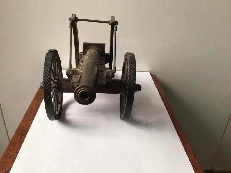 Brass and Wood Canon 1900s - Etsy