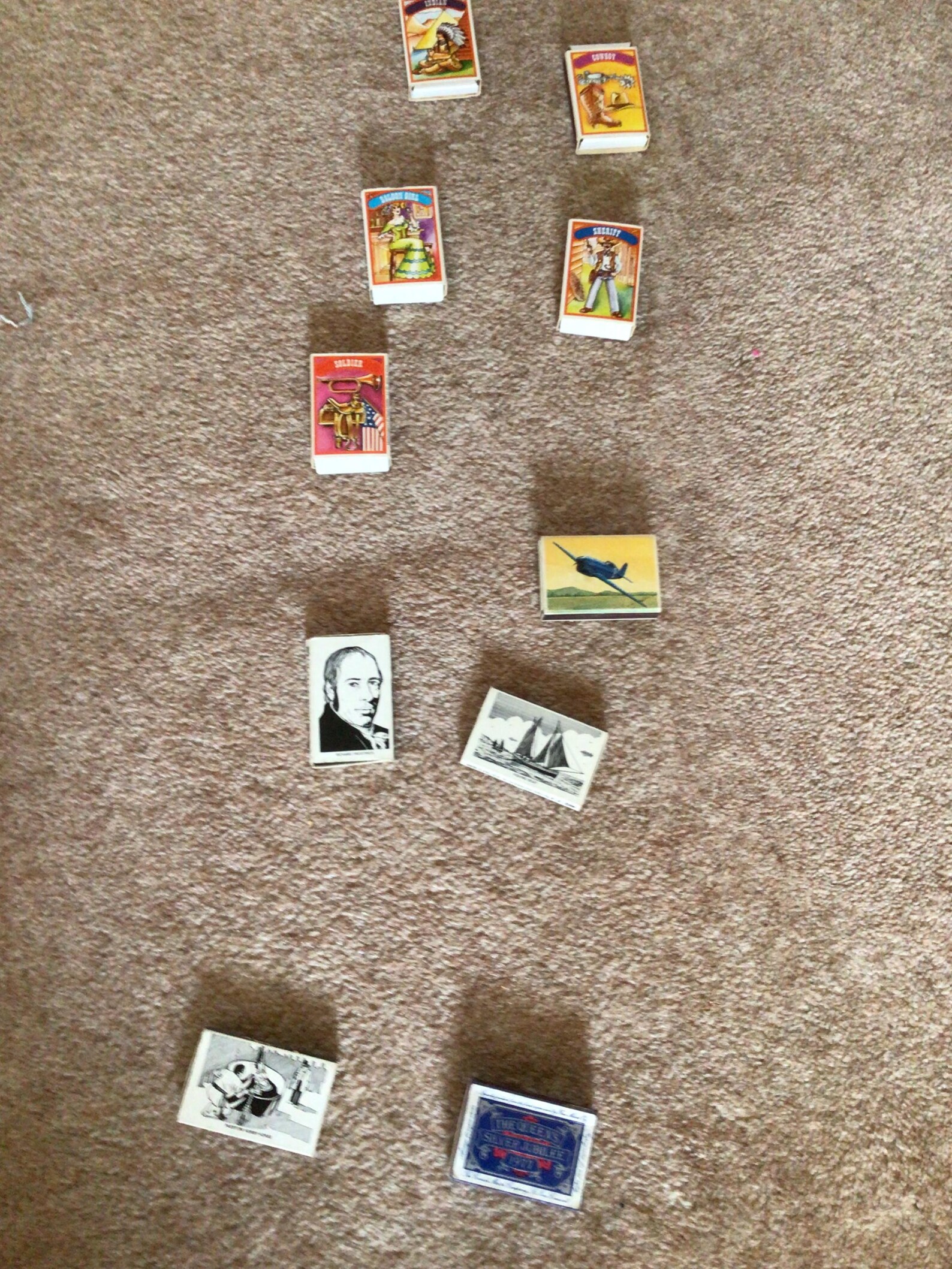 Set of 10 Empty Rare Vintage Matchboxes: Old Cornwall , the Queens ...