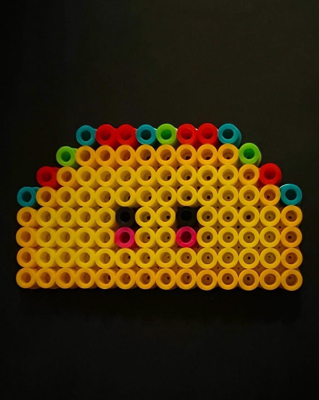 Taco Perler Lanyard Keychain - Etsy