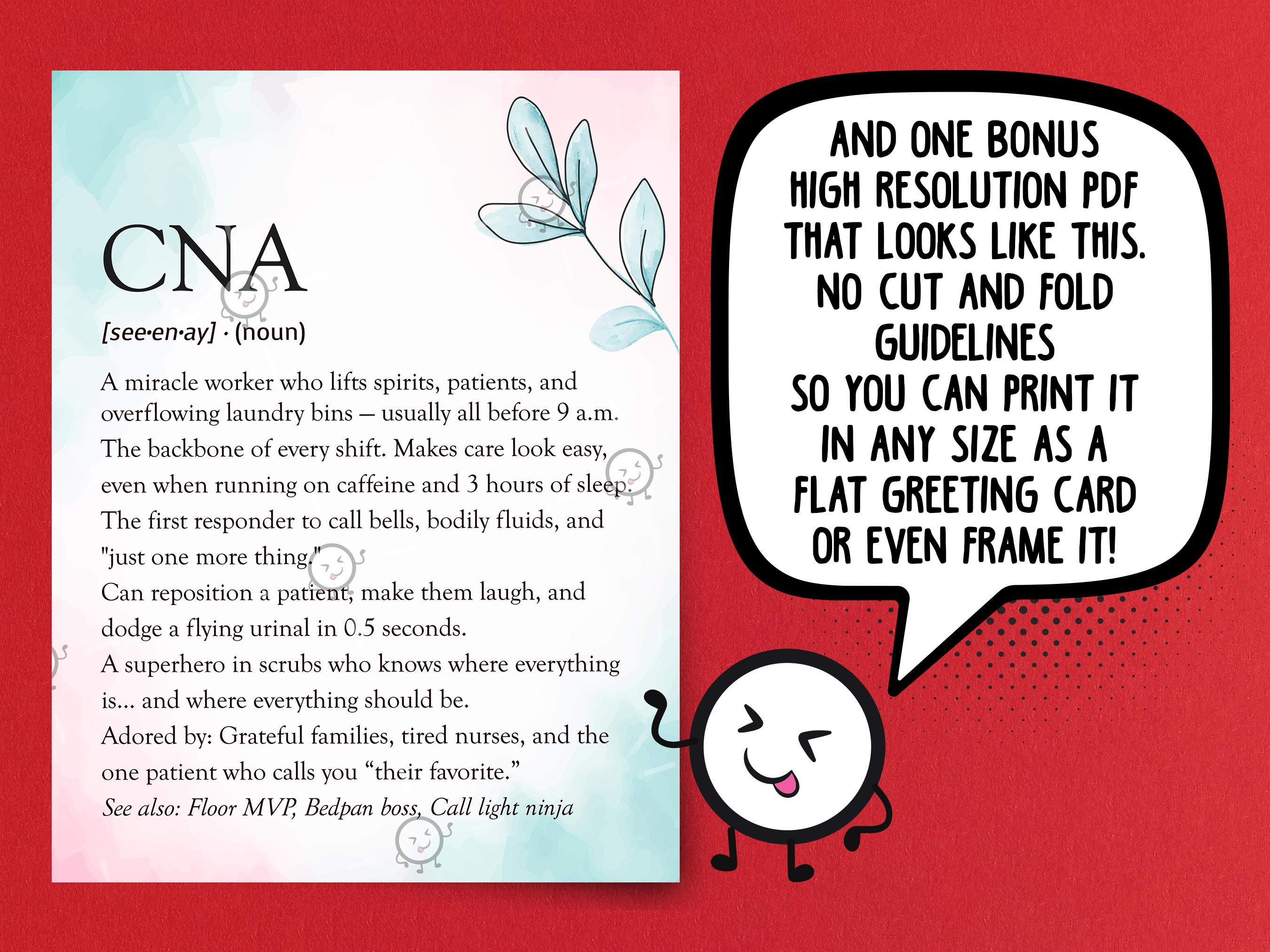 CNA Week Sign Printable, Certified Nursing Assistant Gift, CNA ...