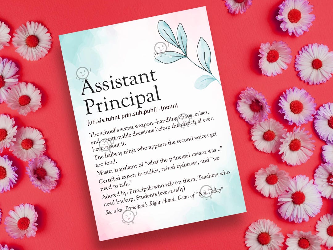 Funny Assistant Principal Week Card, Printable Assistant Principal ...