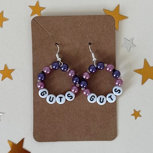 Olivia Rodrigo Inspired GUTS Earrings Guts Tour, Livies Accessory, Gift ...