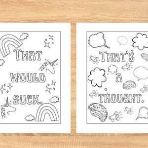 OCD Anxiety Coloring Pages/39 Non Engagement Responses - Etsy