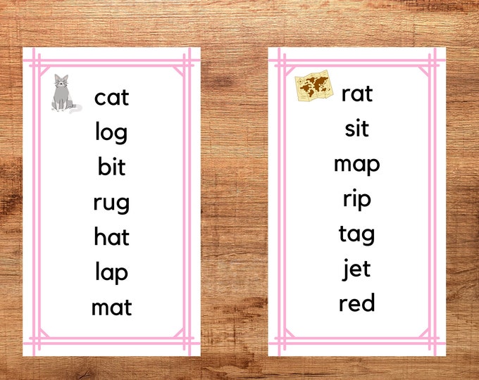 Printable Phonetic Objects Mat - Etsy Canada