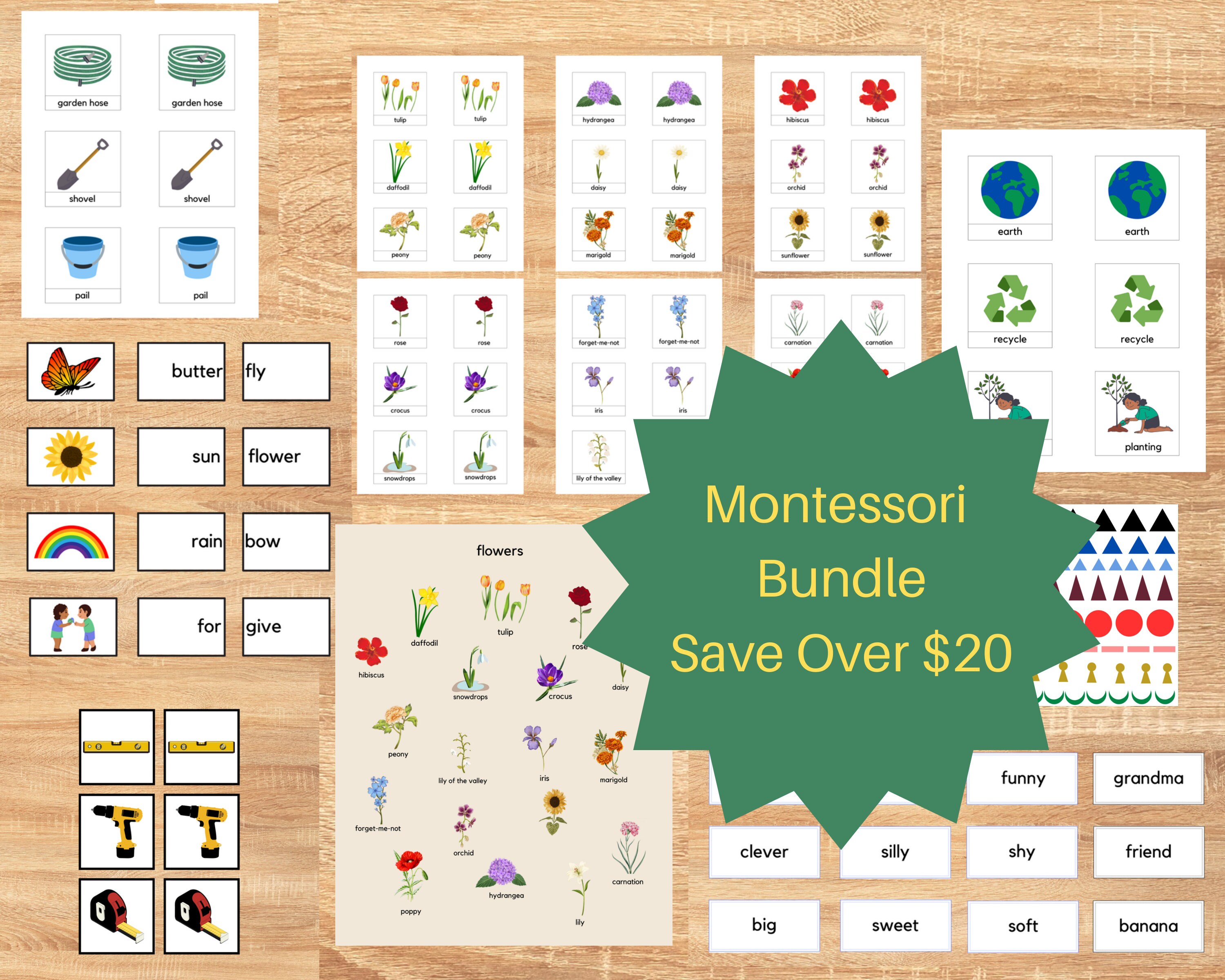 Montessori Language Bundle/ Classroom Refresh/ New Classroom Bundle - Etsy