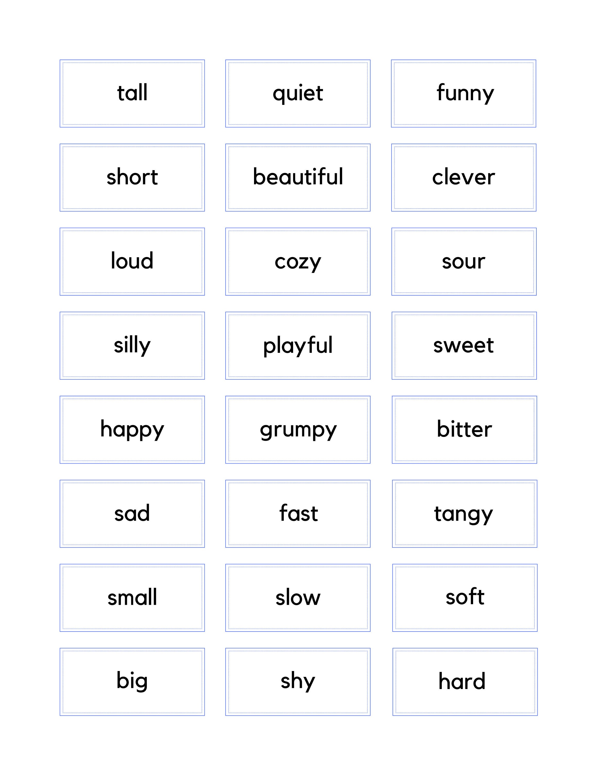 Describing Word Happy