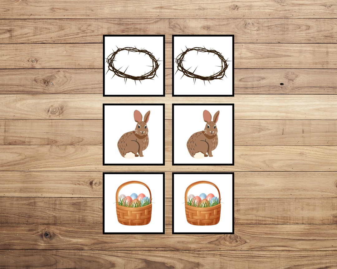 Easter Memory/matching Game/printable Easter Activity for Kids - Etsy
