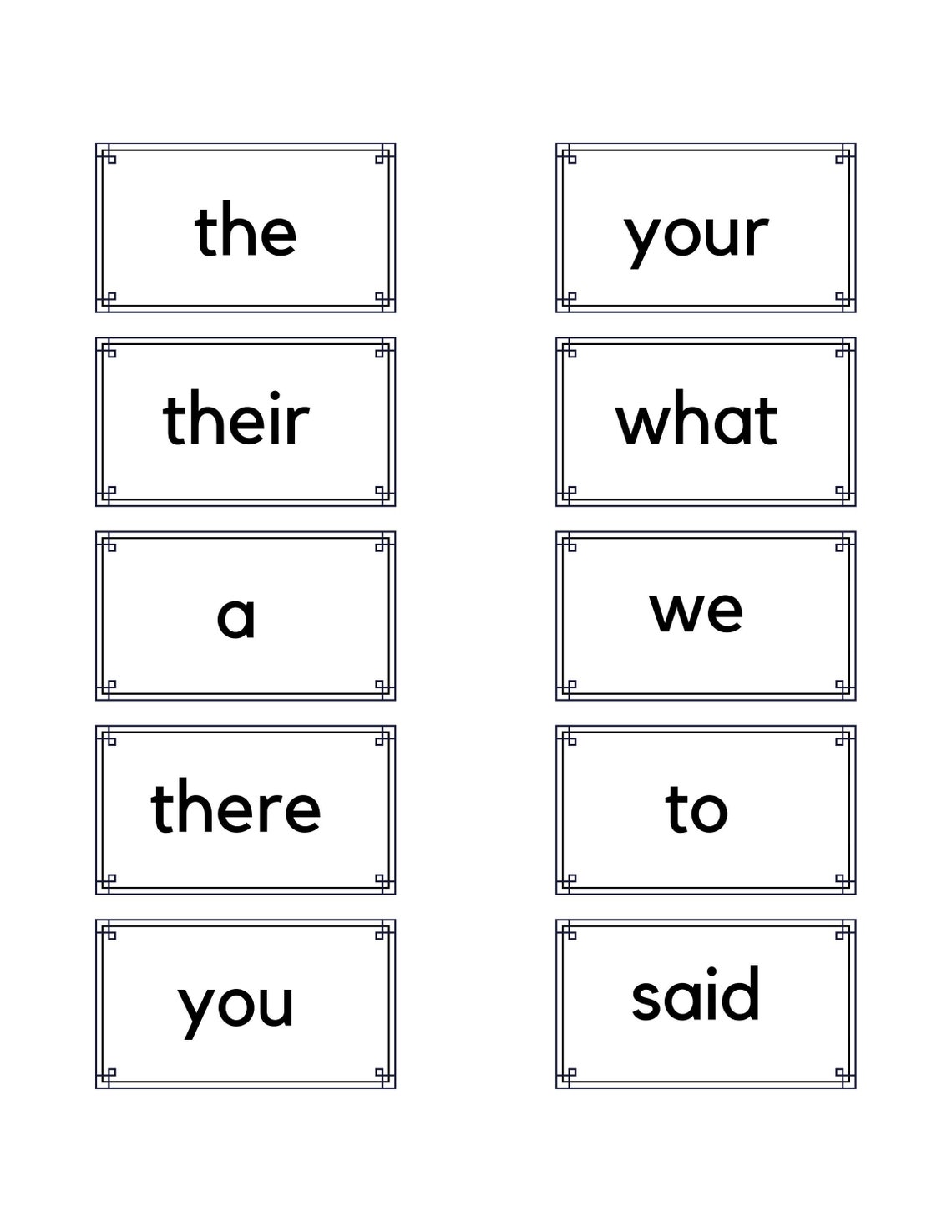 Montessori Sight Words/puzzle Words/montessori Printables - Etsy