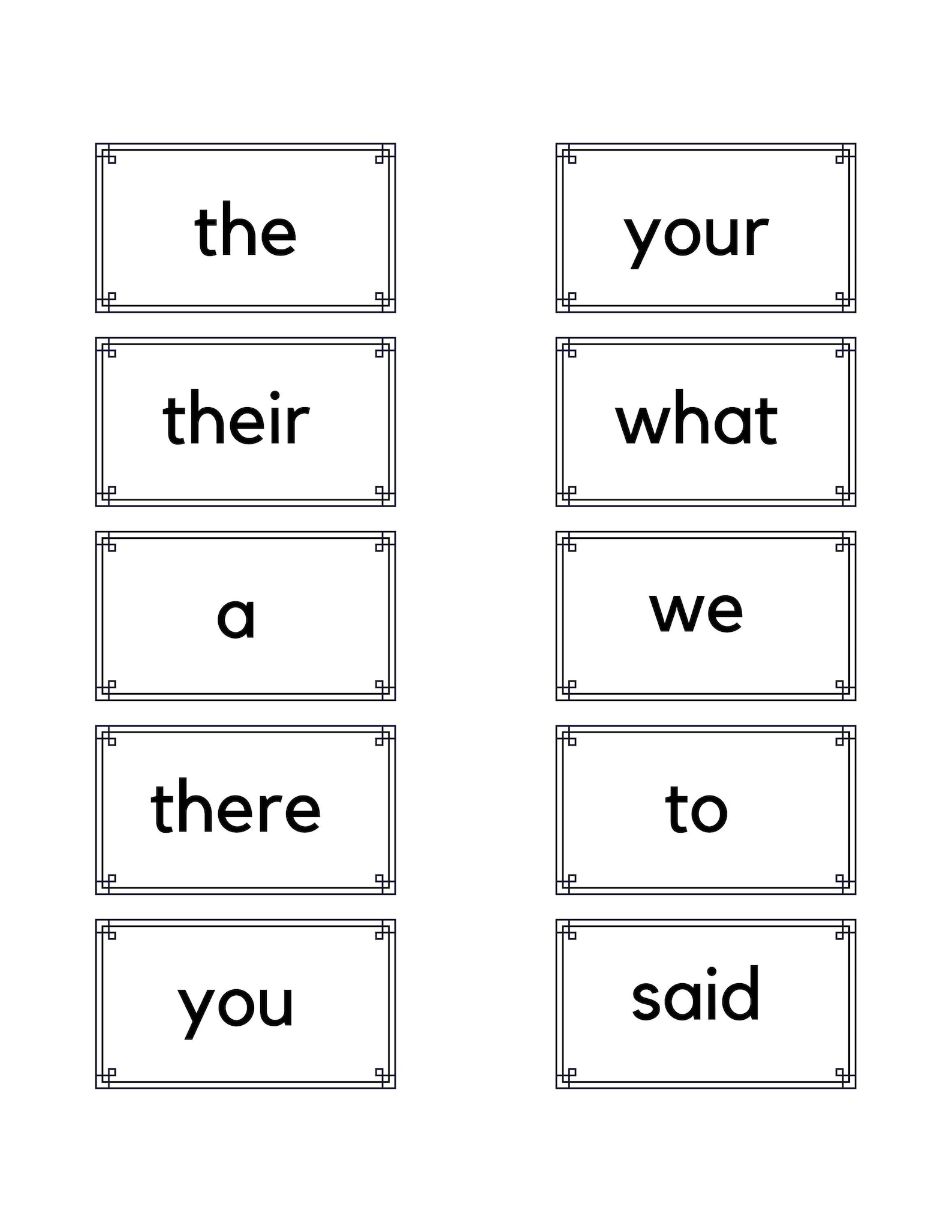 Montessori Sight Words/puzzle Words/montessori Printables - Etsy
