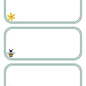 Seasonal Name Tags/montessori Cubby Tags/handwritten - Etsy