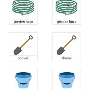 Garden Tools Montessori 3PC/ Printable/ Spring Unit - Etsy
