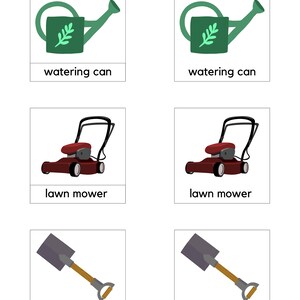 Garden Tools Montessori 3PC/ Printable/ Spring Unit - Etsy