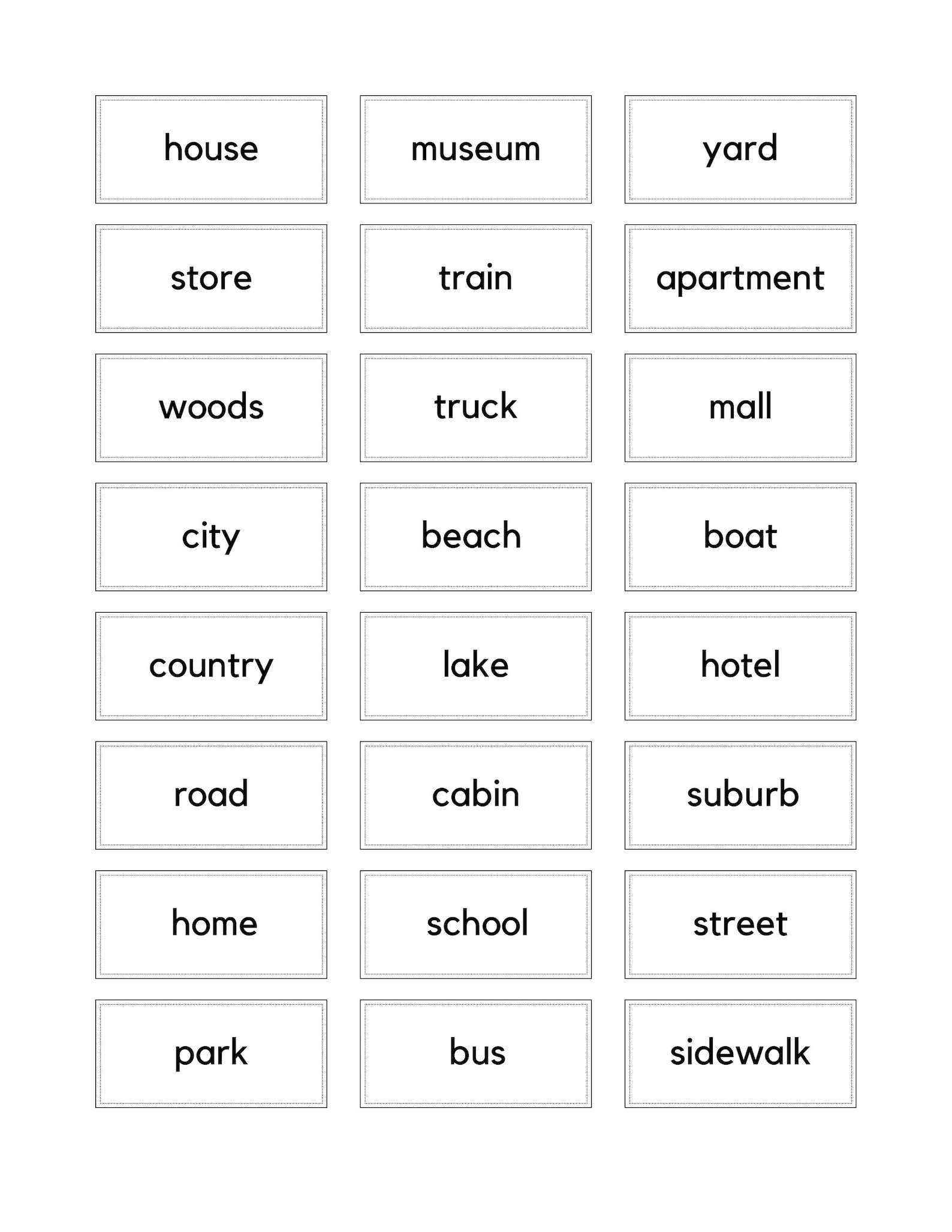 Montessori Noun Cards/noun Printable/function of the Word - Etsy