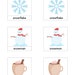 Montessori Snow Day 3 Part Cards/winter Printable/montessori Cards - Etsy