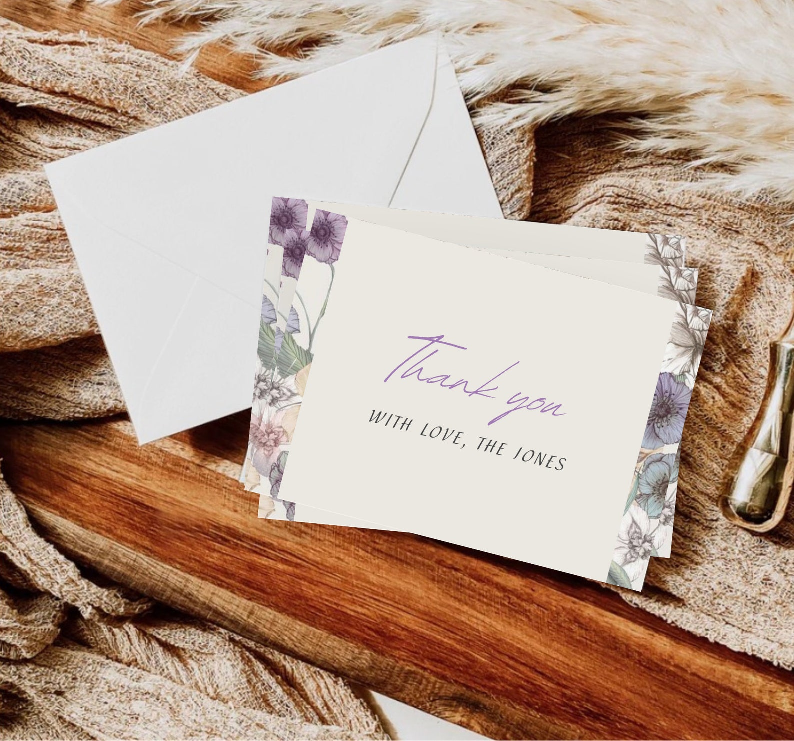 Botanic Wedding Invitation Art Deco Wedding Invitation Flower Wedding ...