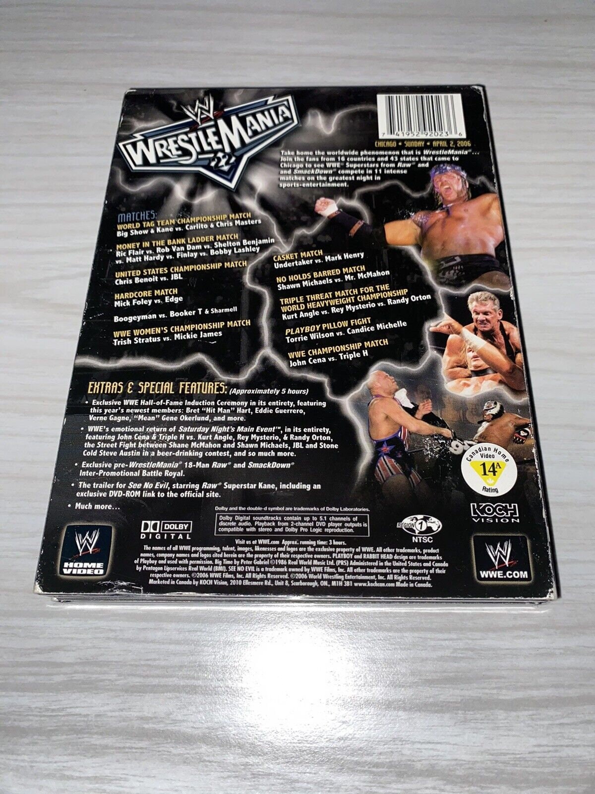 Wrestlemania 22 Match Card