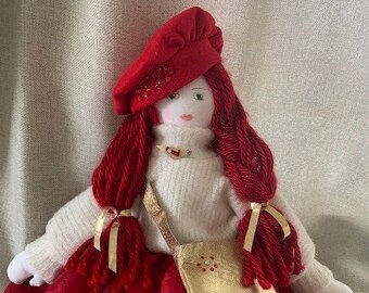 Penelope Handmade Cloth Doll - Etsy