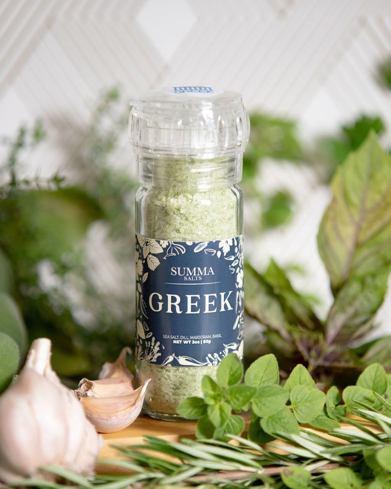Greek Salt - Made With Dill, Marjoram, and Basil - Etsy