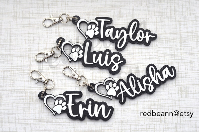 Personalized Paw Print Keychain: Vet Tech, Nurse, Veterinarian Gift - Etsy