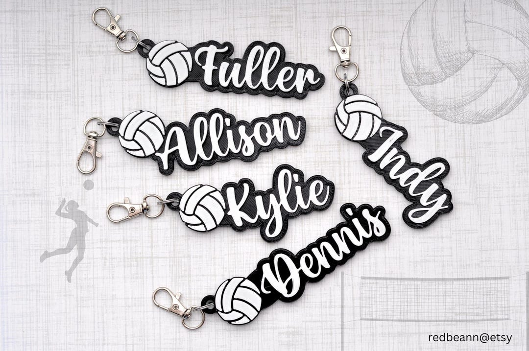 Personalized Volleyball Bag Pack Tag-volleyball Gift Ideas-volleyball ...