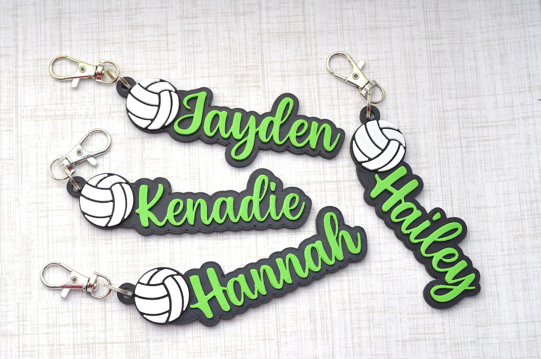 Volleyball Gift Ideas-volleyball Bag Pack Tag-volleyball Girls Bag Tag ...