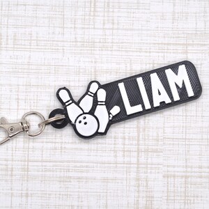 Personalized Bowling Bag Tag: Team Sport Backpack Name Tag - Etsy