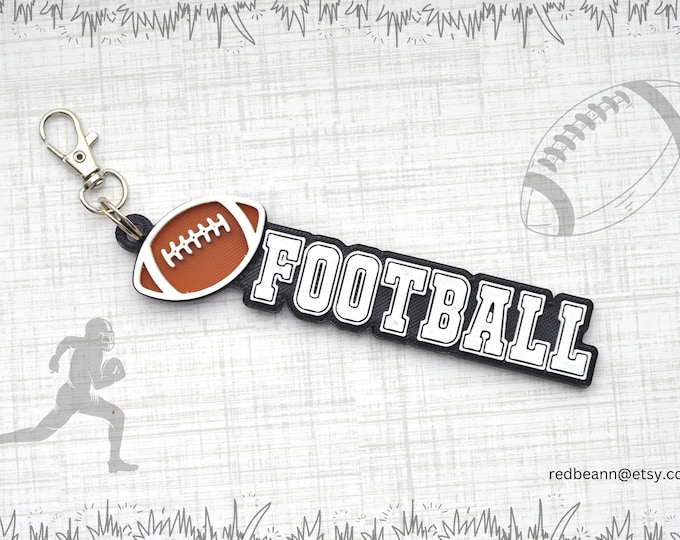 Football Bag Name Tag-football Backpack Tag-football Gift Tags Idea ...