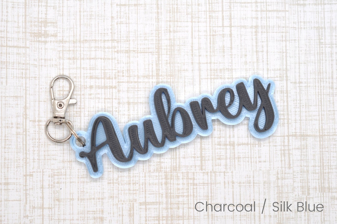 Personalized Name Keychain: 3D Printed Custom Bag Tag - Etsy