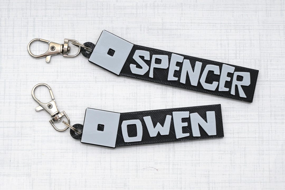 Personalized Roblox Inspired Backpack Tag: Gamer Name Tag-stocking ...