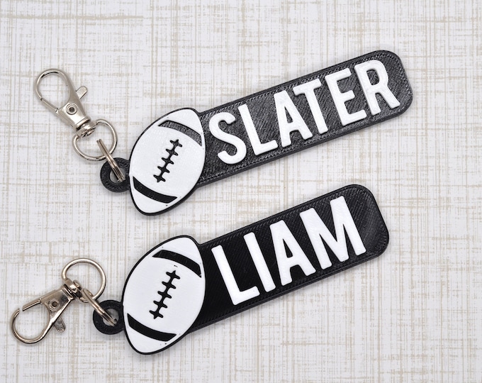 Football Bag Name Tag-football Backpack Tag-football Gift Tags Idea ...