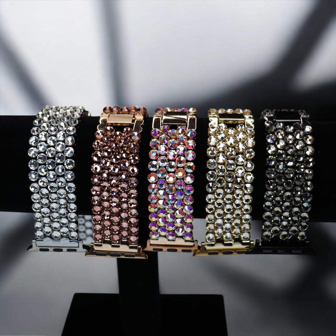 Elegant Bling Apple Watch Band With Preciosa Crystals | Customizable ...