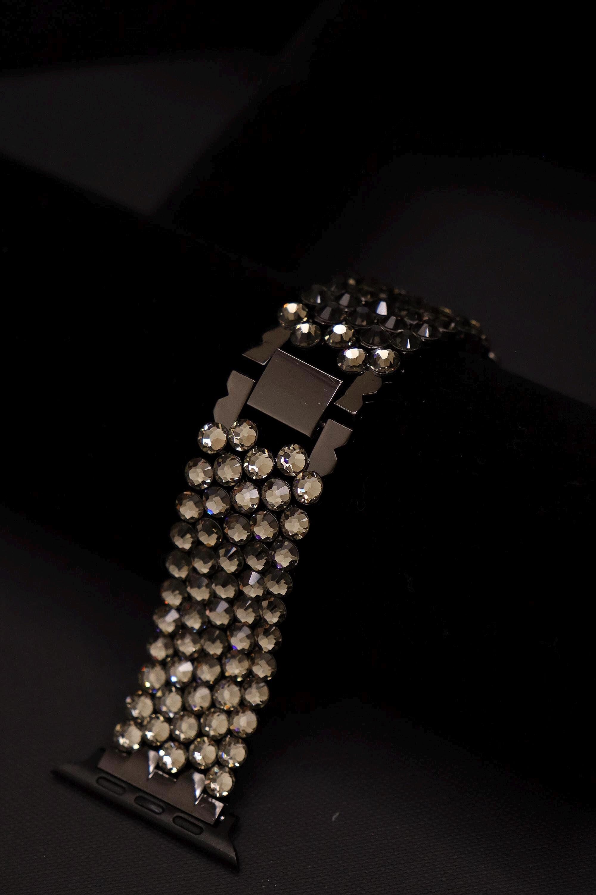 Elegant Bling Apple Watch Band With Preciosa Crystals | Customizable ...