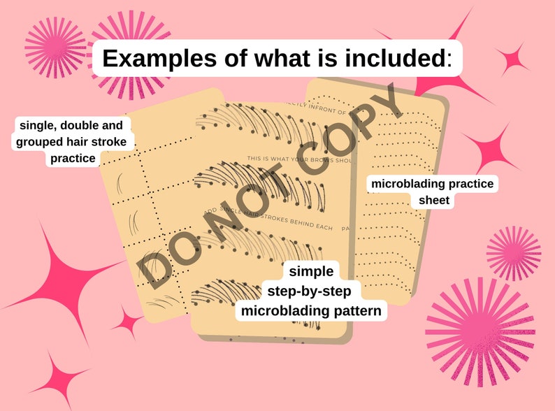 Beginner Microblading Pattern // - Etsy