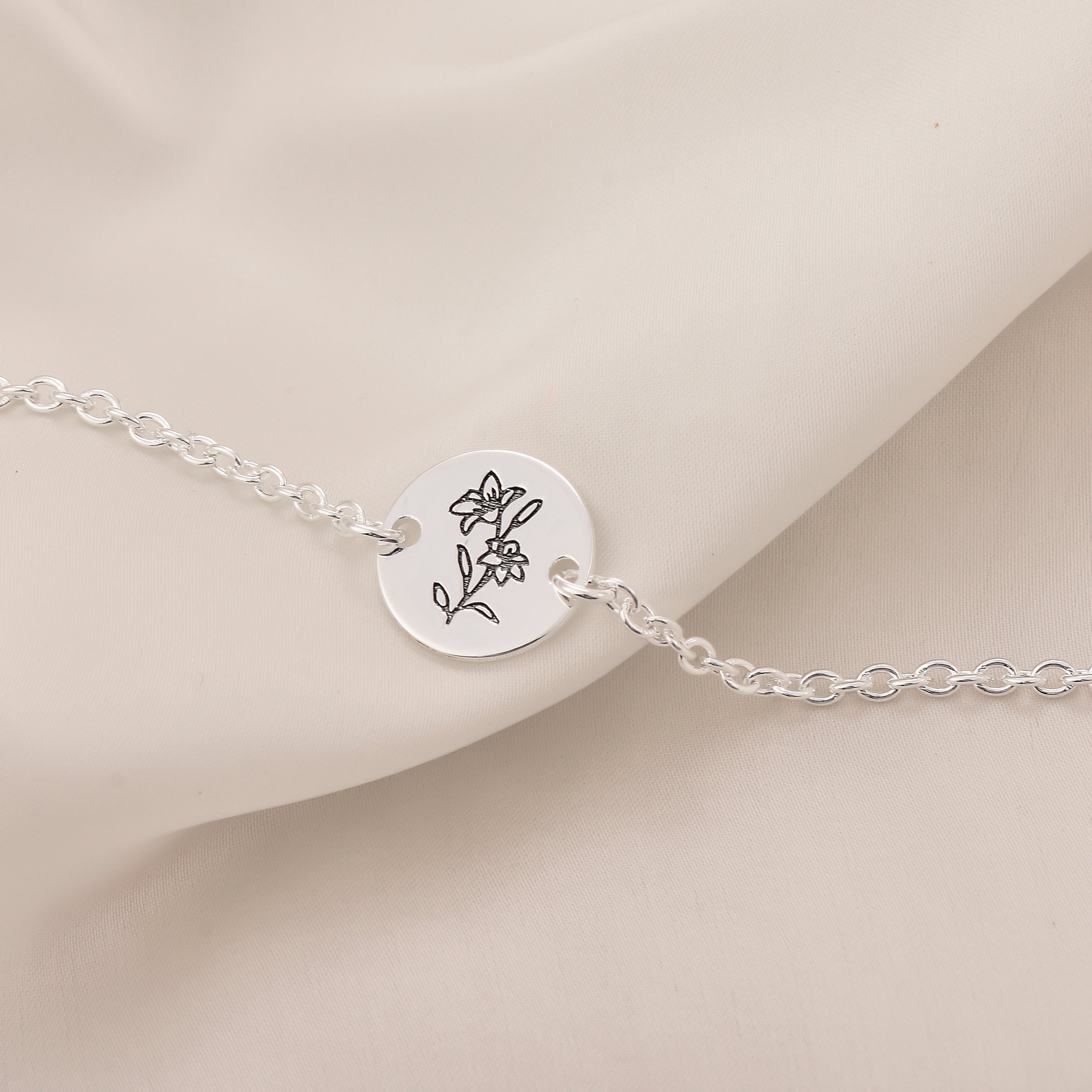 Combined Birth Flower Bracelet Birth Flower Bouquet Bracelet - Etsy