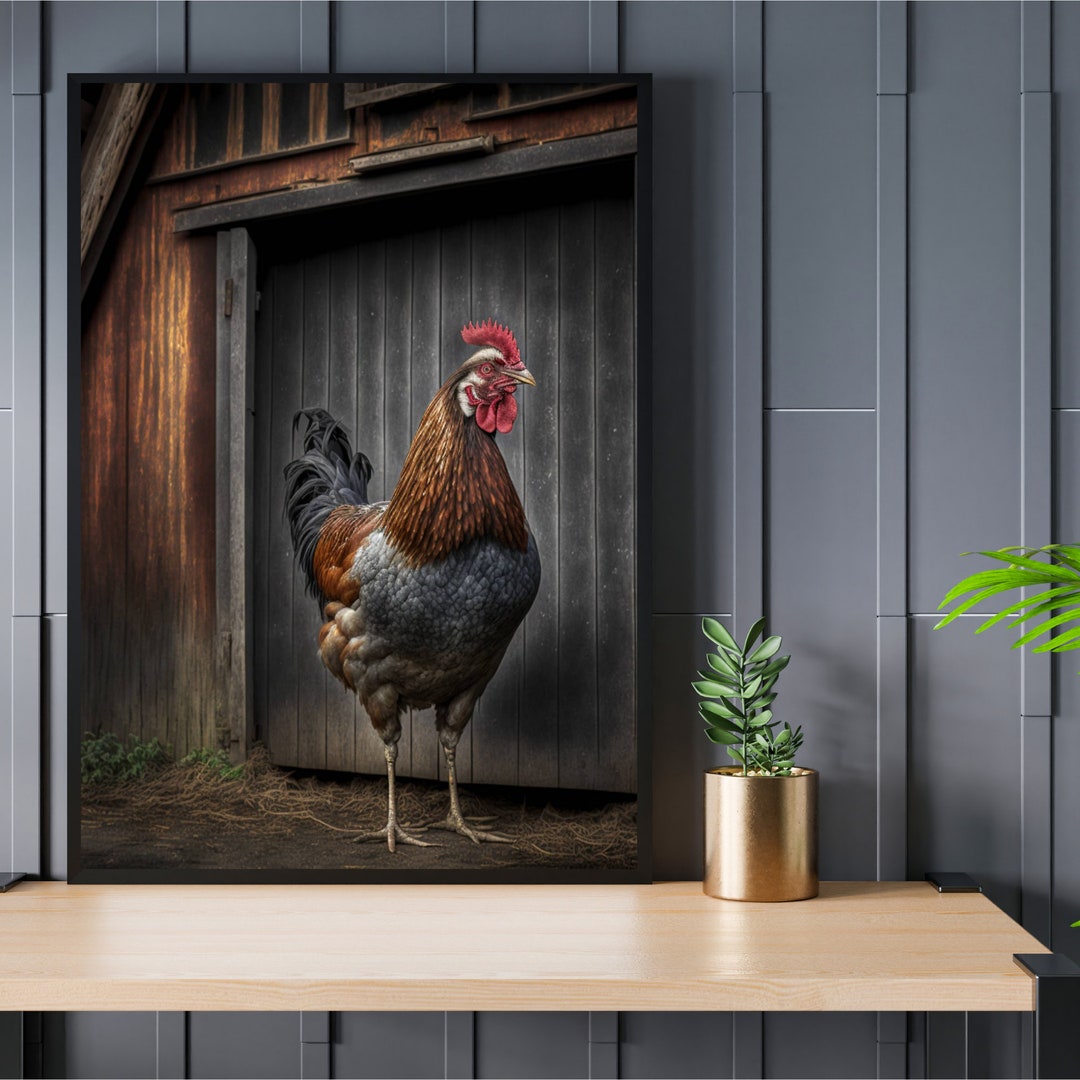 Chicken - Rustic Barn Art, Farm Prints, Farm Animal Art, Digital (JPEG ...
