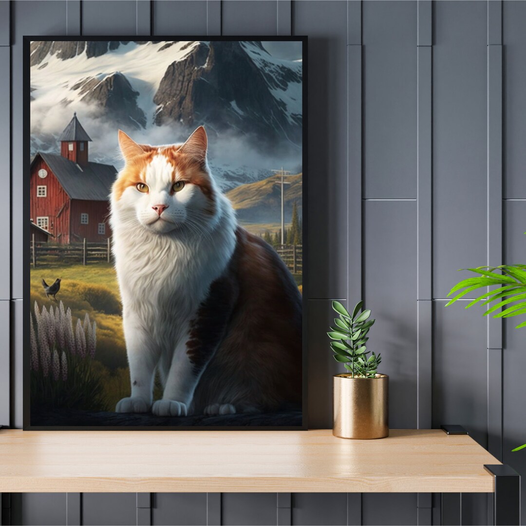 Cat – Mountains, Mountain Art, Mountain Décor, Animals, Country Décor ...