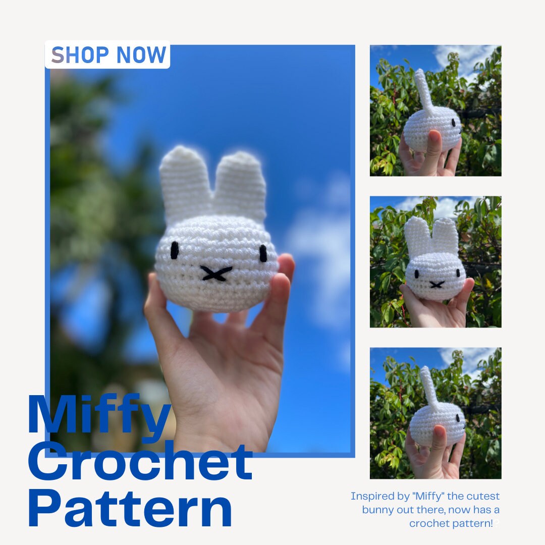Crochet miffy Inspired Pattern - Etsy